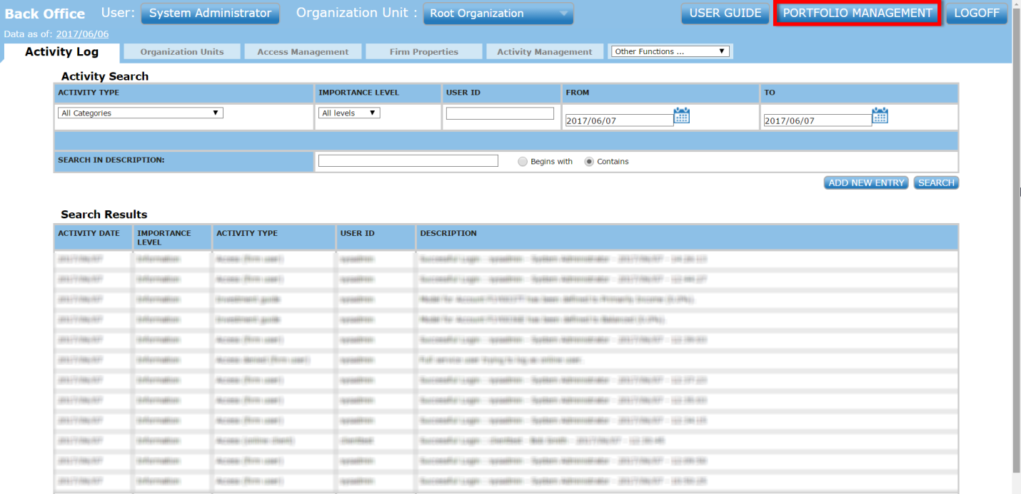 Advisor Homepage & User Preferences